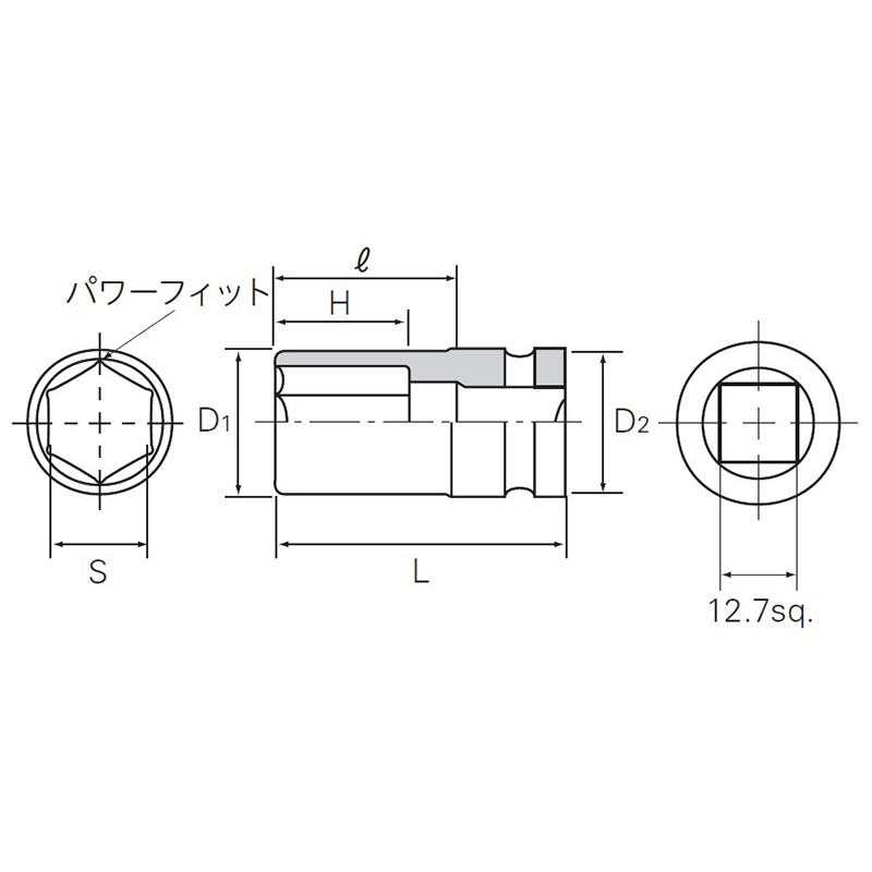 KTC 12．7インパクトセミディープソケット BP4M-12TP 京都機械工具 | 工具の通販 FINE PIECE デリバリー｜自動車の整備機器・用品・システムがネットでお得に仕入れできる ...